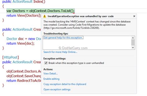 entity framework code first and migrations in asp mvc