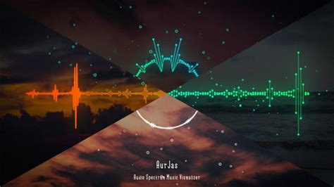 audio spectrum music visualizer video templates envato elements