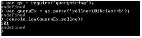 node js query string a quick glance of node js query string