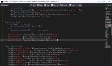 i made a code editor called code172 in godot link in comments r godot