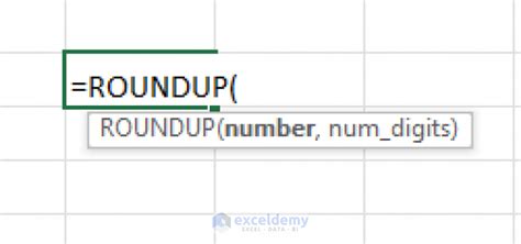 how to use roundup function in excel 6 examples exceldemy
