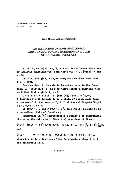 pdf an extimation on some functionals and quasiconformal extensions