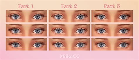 Eyelashes ~ Part 1 2 And 3 Screenshots Create A Sim The Sims 4