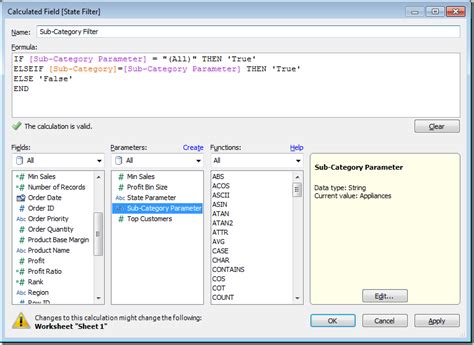 tableau tip adding an “all” filter option to a string parameter