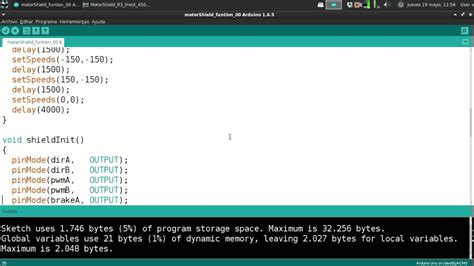 funciones para motor shield arduino tutorial arduino