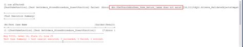 how to use fake functions with sql unit testing