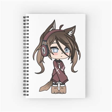 Gacha Life Girl With Cute Glmm Gacha Life Series Spiral Notebook By