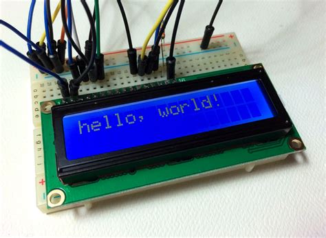 how to set up and program an lcd display on an arduino electronics lab