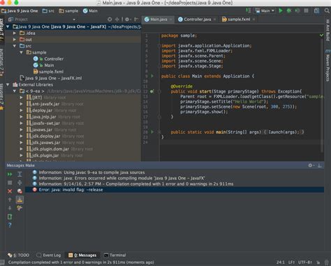 java 9 how to start a new javafx project with jdk 9 in