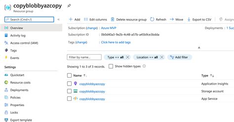 using azure functions blob trigger and azcopy copy blob