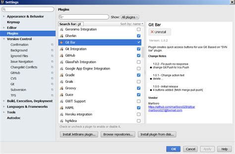 intellij and git branch name stack overflow