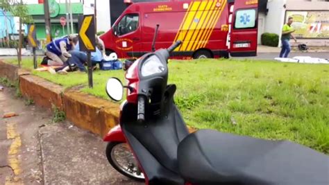 Jovem Sofre Fratura Após Cair De Moto No Centro Vídeo Dailymotion