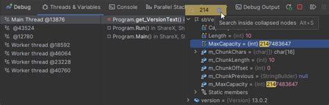 inspect variable values and objects jetbrains rider documentation
