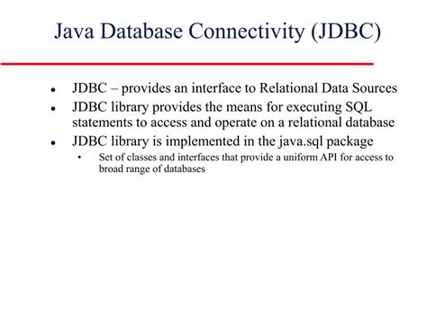 ppt java database connectivity powerpoint presentation
