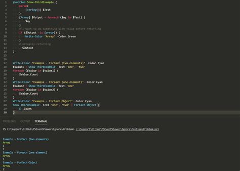 powershell returning one object from a function as an array evotec