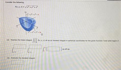 Solved Consider The Following F X Y Z X2 Y2 Z2 A Express