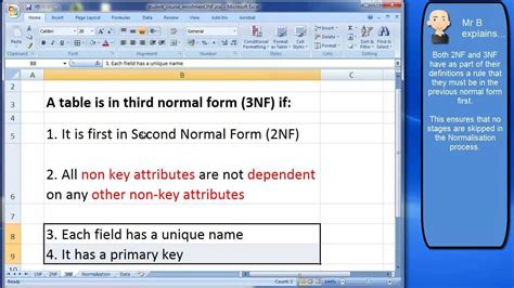 Normalisation 3nf Understanding Third Normal Form Youtube