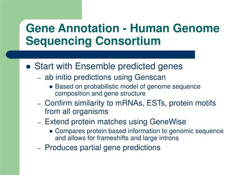 Ppt Genome Annotation Powerpoint Presentation Free Download Id 2971822