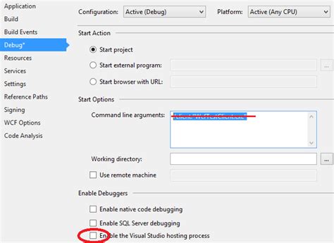 how to disable wcf test client while hosting services in a managed