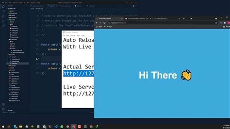 laravel auto reload with vs code live server extension youtube
