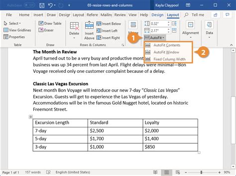 how to adjust table row size in word