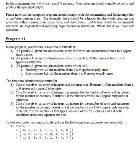 solved in this assignment you will write a small c program