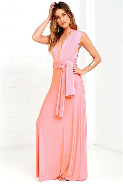 Any Which Way You Wrap It The Always Stunning Convertible Coral Pink