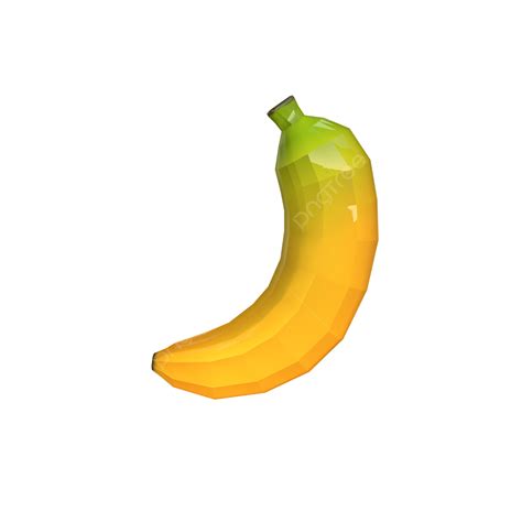 3d Pisang Matang Kuning Lezat Satu Kuning Lezat Png Transparan