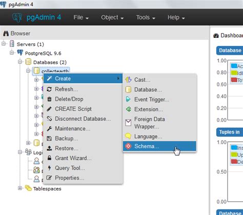how do you setup collect earth in postgresql mode open foris support