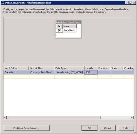 why is this ssis package throwing conversion errors sql server