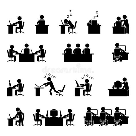 Office People Icon Set Stock Illustrations 71 198 Office People Icon