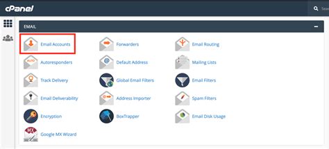 how to create an email account in cpanel inmotion hosting support center