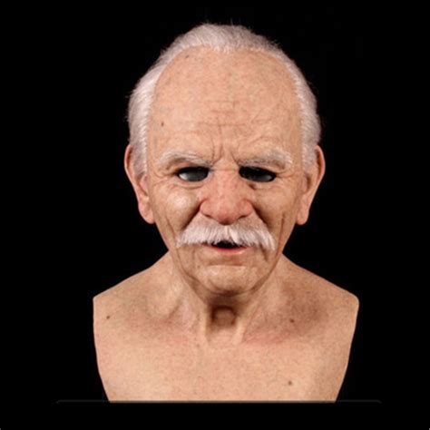 Christmas Cosplay Rubber Old Man Mask Realistic Scary Latex Mask Horror