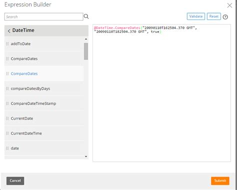 building expressions with the expression builder pega