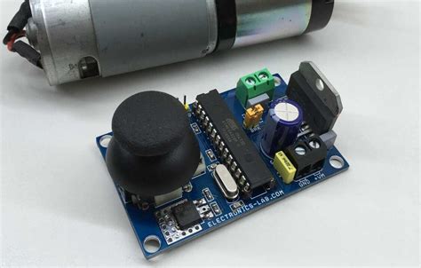 brushed dc motor speed and direction controller using joystick