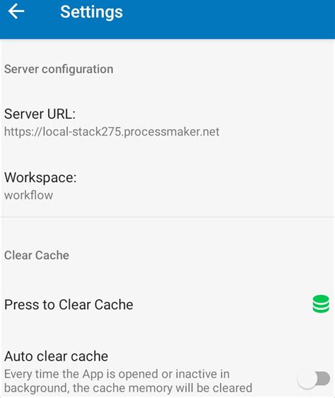 the case list and additional options in processmaker mobile 2 4