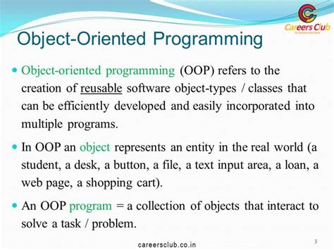object oriented programming oops careersclub career java