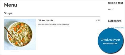 how to create a restaurant menu in wordpress greengeeks