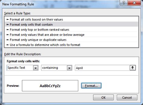 conditional formatting in microsoft excel to highlight the information
