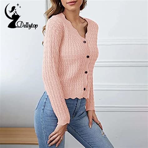 Buy Womens Long Sleeve Open Front Button Down Cable Knit Lightweight