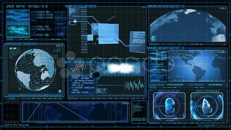 free download technology interface computer data screen gui stock video