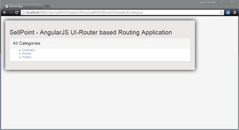 spring4mvcangularjsroutinguirouterexample img1 websystique