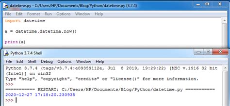 python datetime with examples