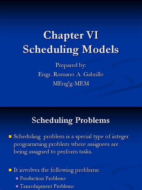chapter 6 scheduling algorithm algorithms and data structures