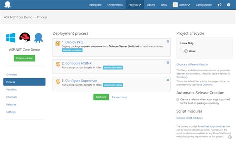 deploying asp core to linux using octopus octopus deploy