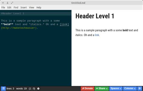 how to create a markdown file in terminal systran box