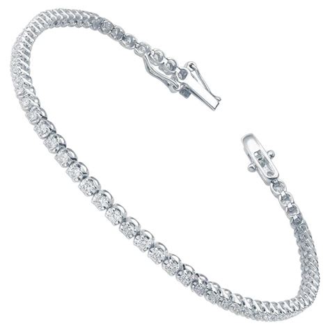 Tjd 1 00 Carat Diamond 18 Karat White Gold Miracle Plate Tennis