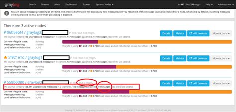 graylog cluster buffer process 100 stop process messages graylog