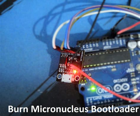 burn or flash micronucleus bootloader on attiny chips
