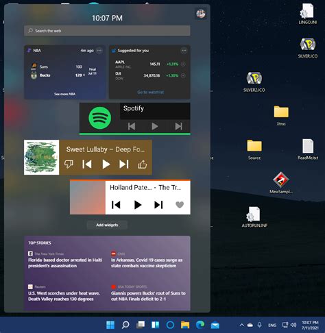 Windows 11 New Widgets Button